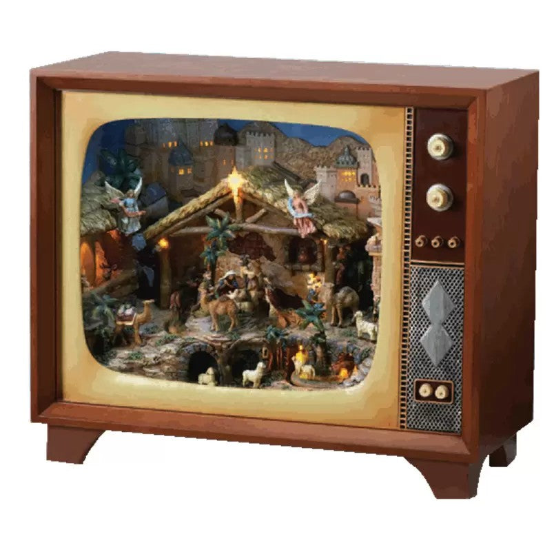 Natività in TV con LED, Musica e Movimento - Ludell – Madame Maison
